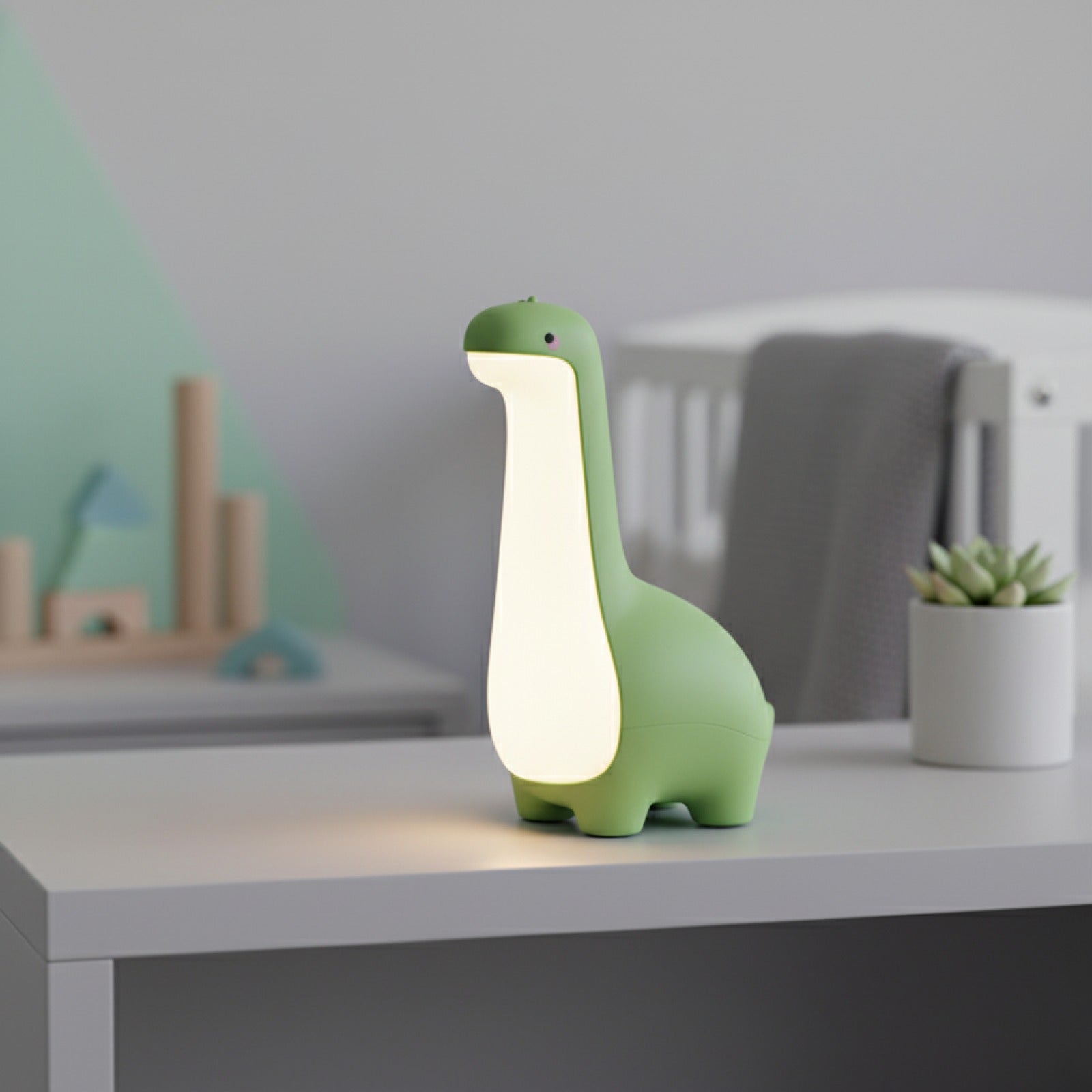 Veilleuse Dinosaure Mignonne pour Enfant - Lampe de Chevet USB Recharg ...